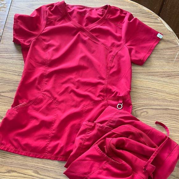 Cherokee | Other | Cherokee Womens Red Scrub Set | Poshmark